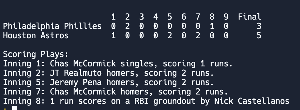 MLB Game Simulator | Devpost