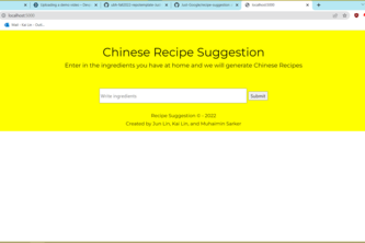 Chinese Recipe Suggestion | Devpost