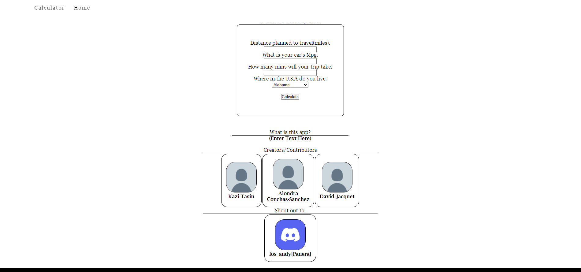 You Move Fuel Trip Calculator | Devpost