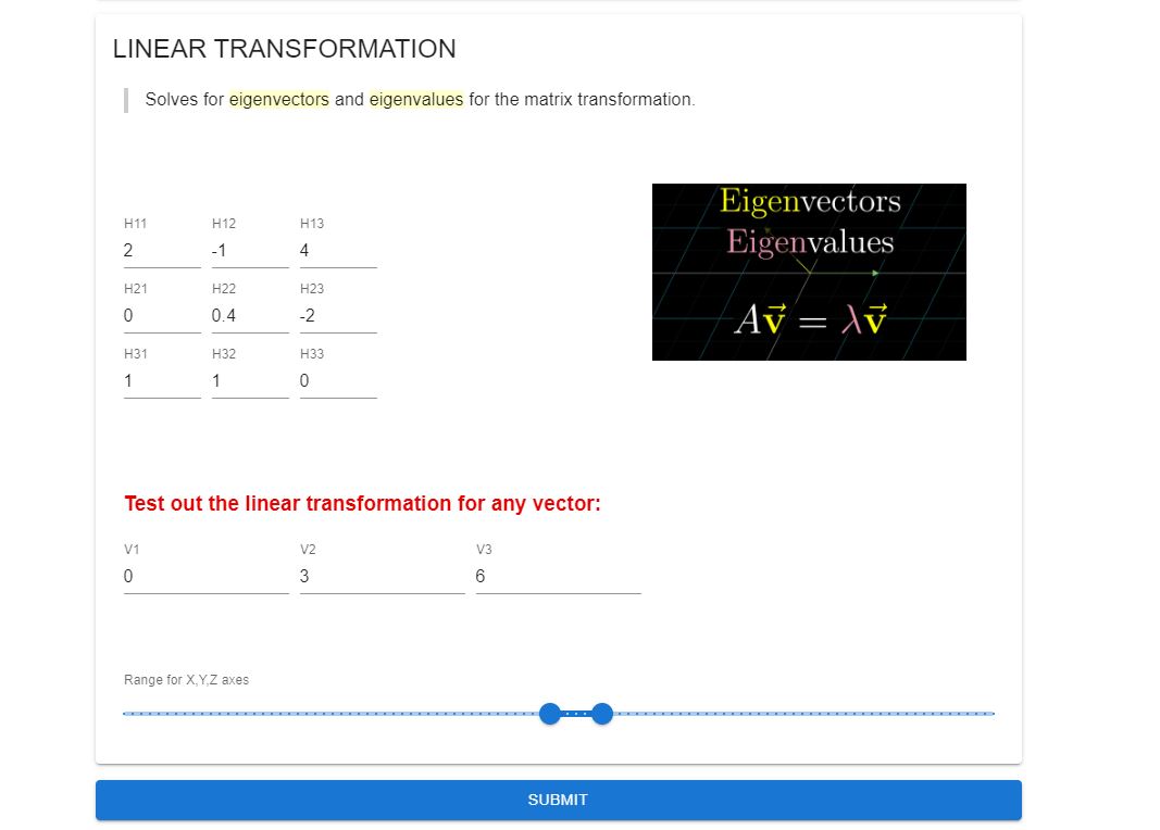 Linear Algebra Genie | Devpost