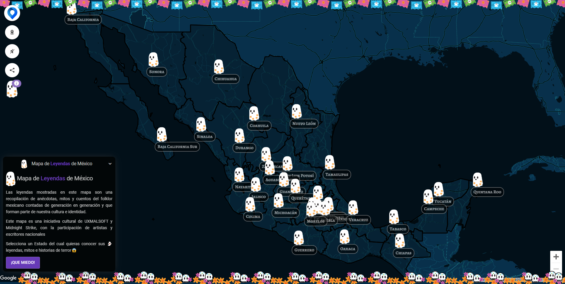 Mapa de Leyendas de México | Devpost