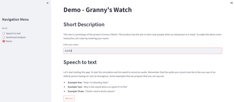 Granny's Watch | Devpost