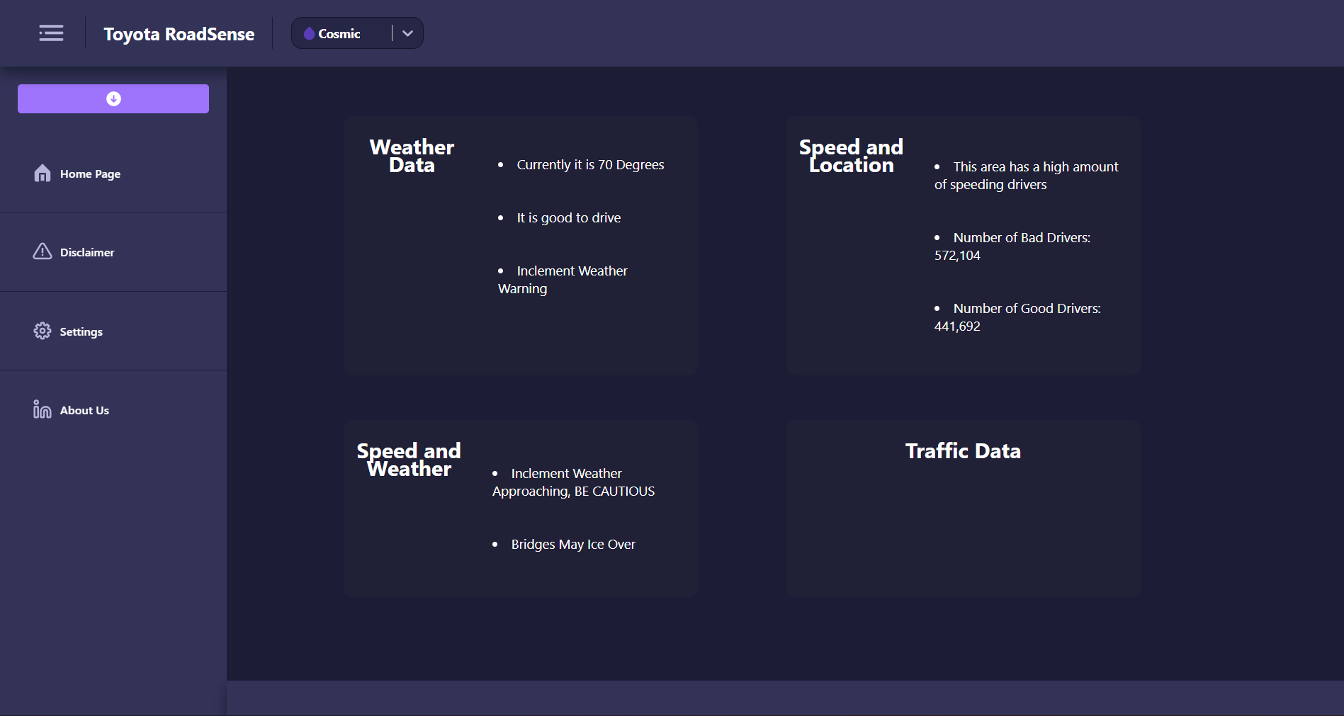 Toyota RoadSense - Done Driving Dangerously | Devpost