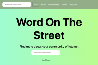 Word on the Street | Devpost