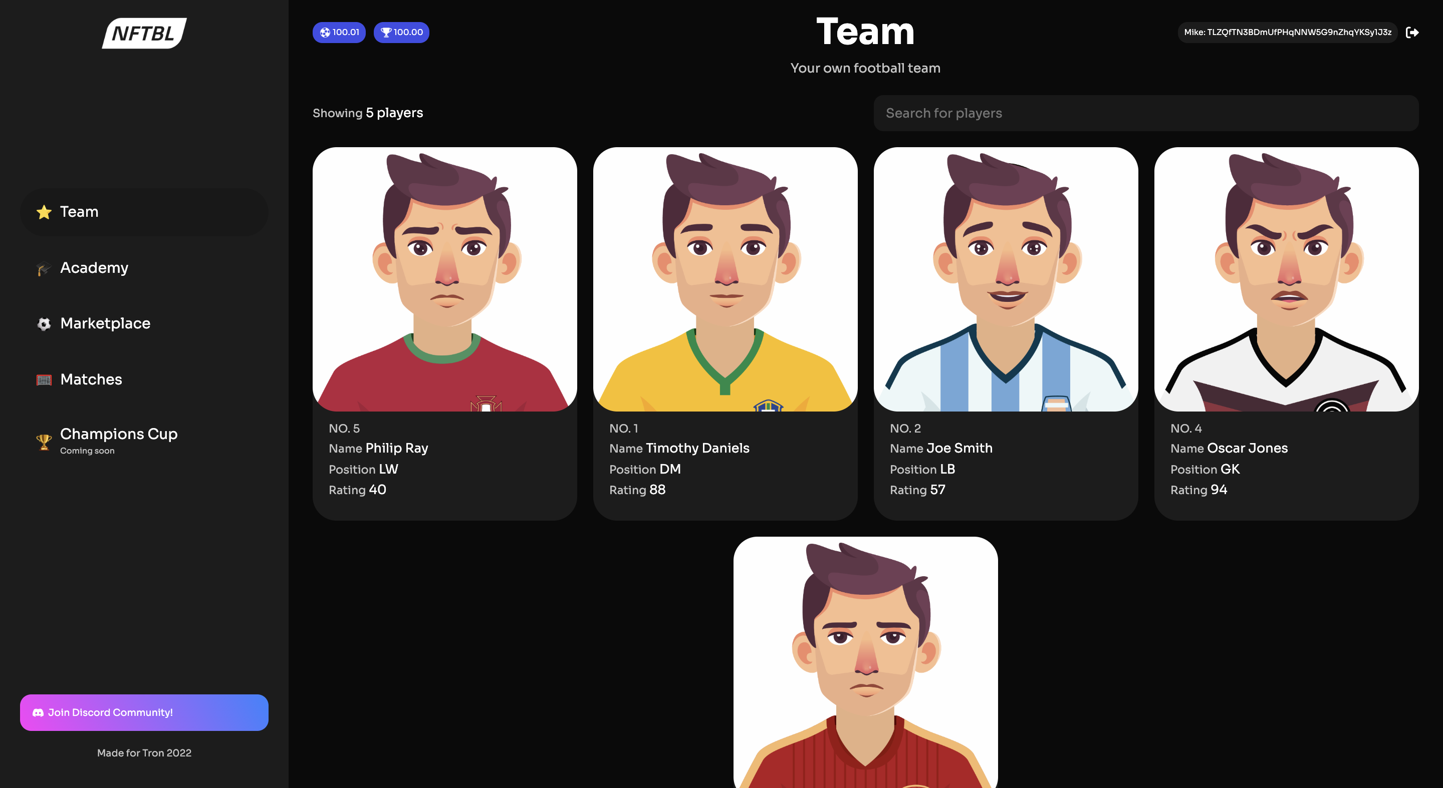 NFTBL – Football Metaverse | Devpost