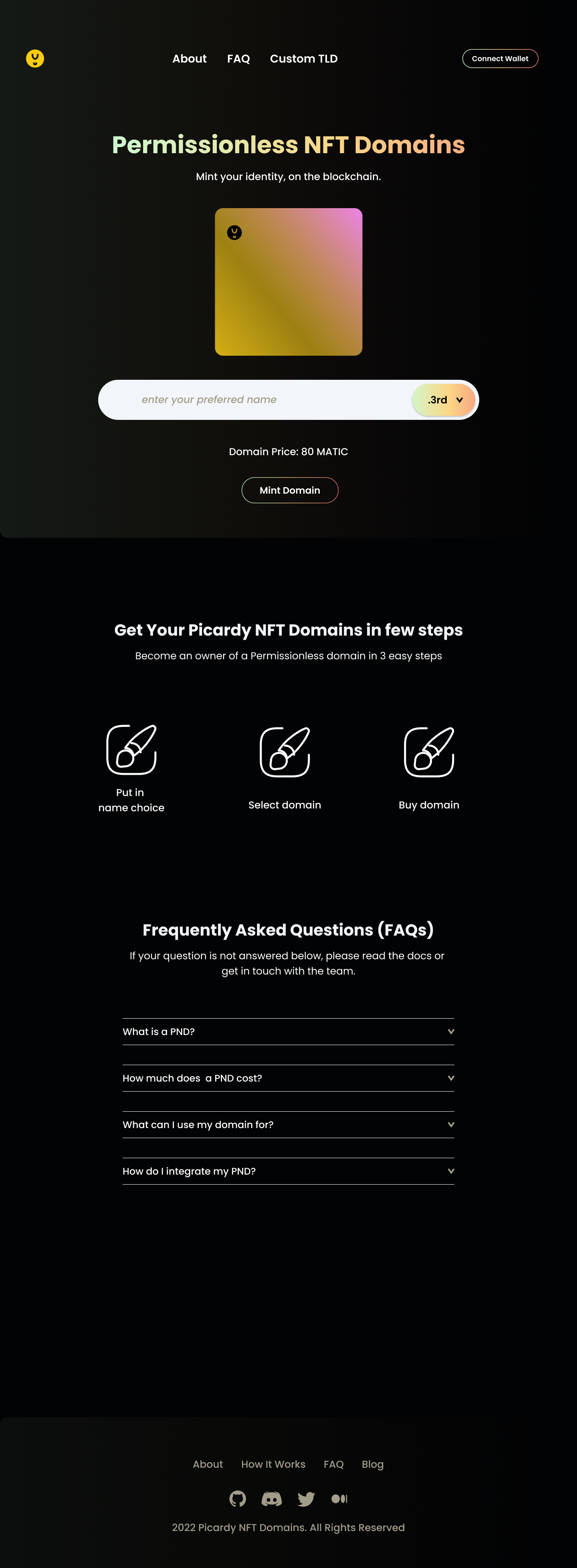 Picardy NFT Domains | Devpost