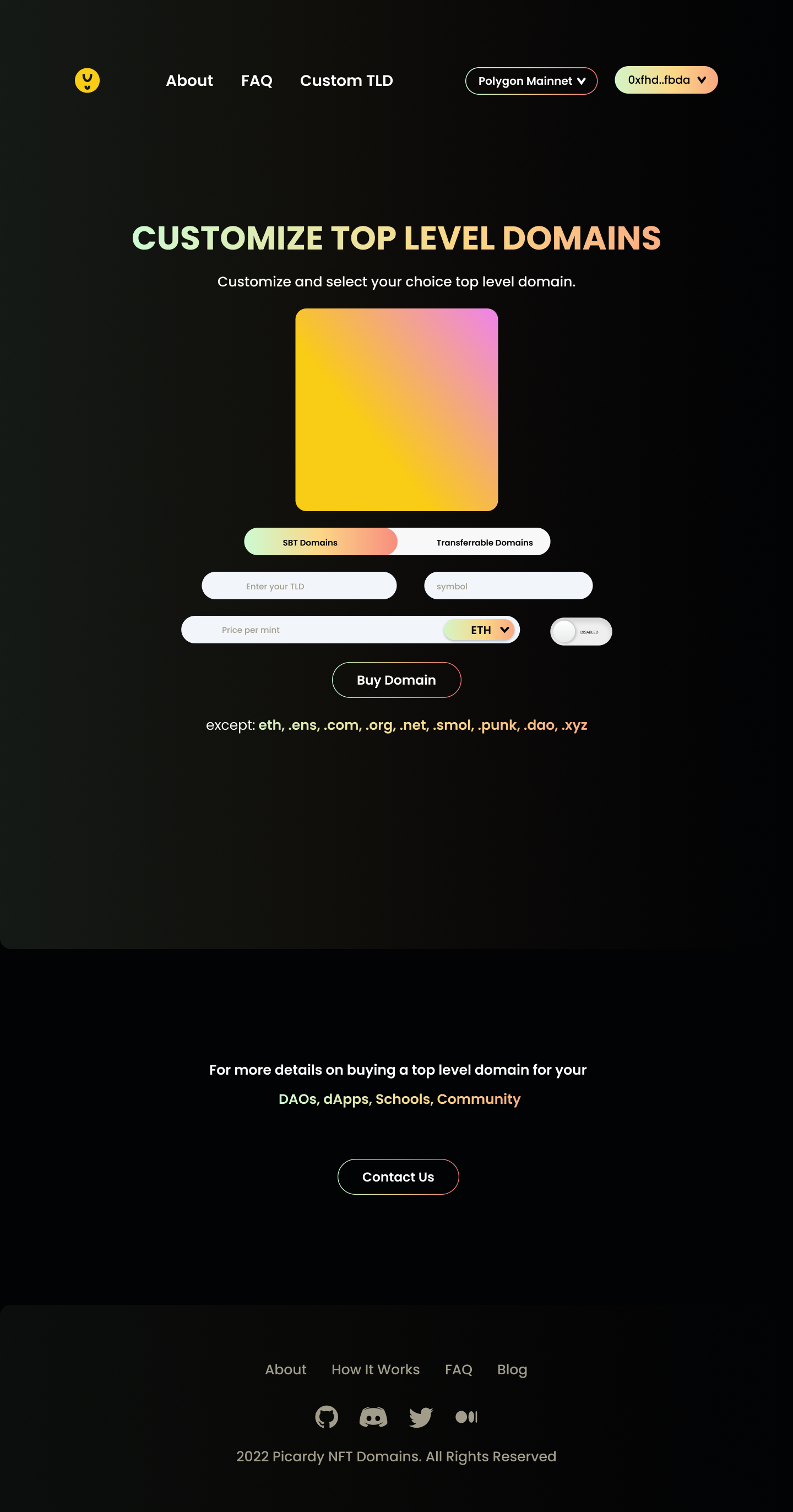 Picardy NFT Domains | Devpost