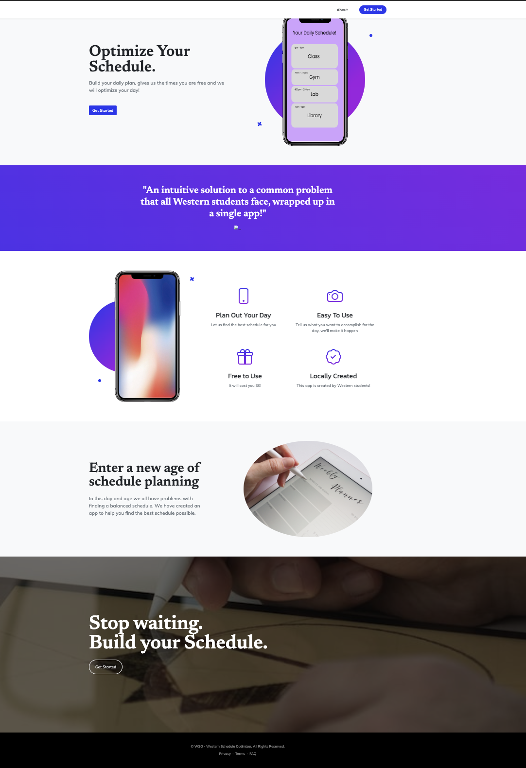Western Schedule Optimizer (WSO) | Devpost