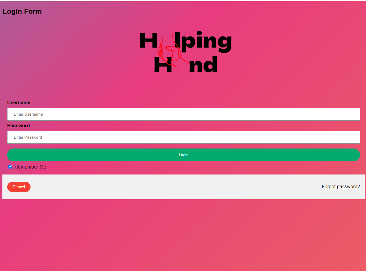 Helping Hand Student Program | Devpost