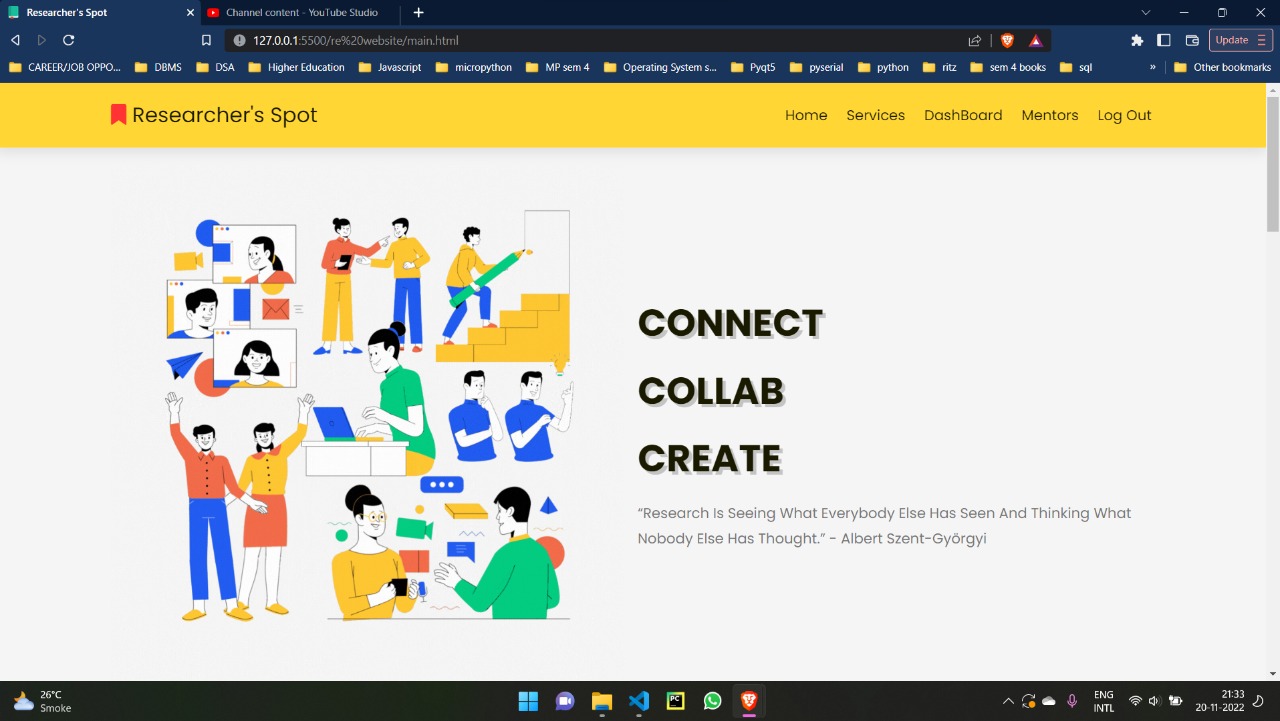 Researcher's Spot | Devpost