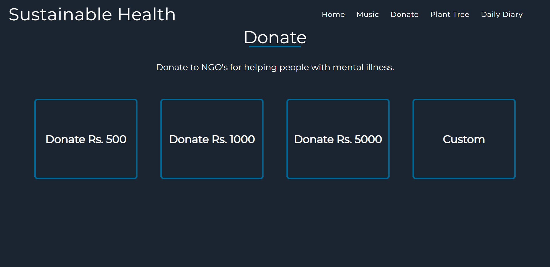 Sustainable Health | Devpost