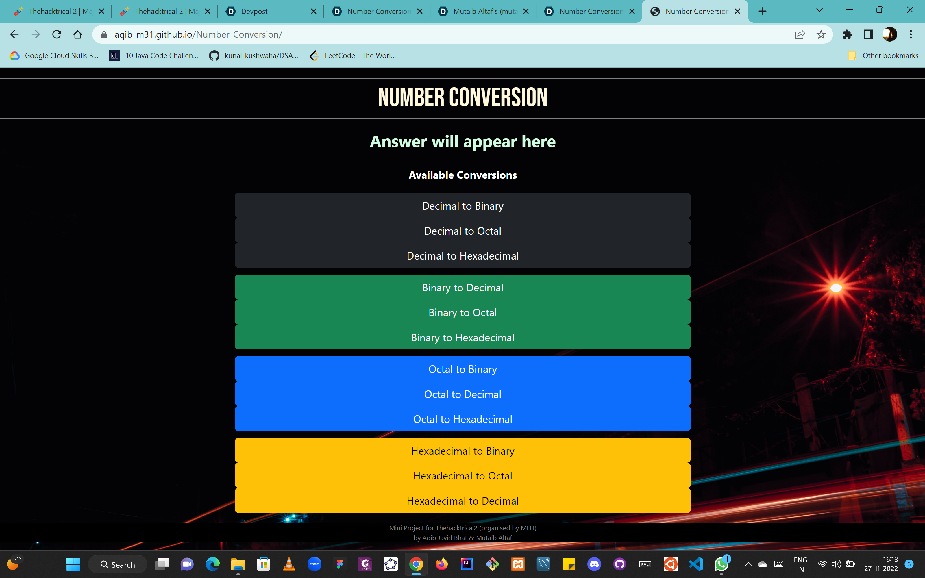 Number Conversion | Devpost Number Conversion | Devpost