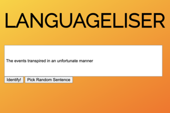 Language Identification | Devpost