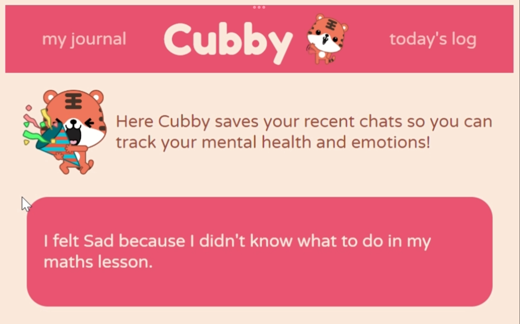 Cubby: your mental health buddy | Devpost
