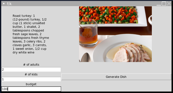 Thanksgiving Dinner Ideas Generator | Devpost