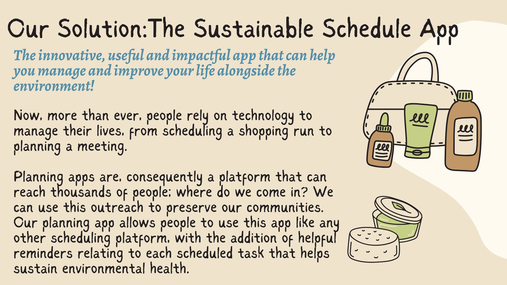 The Sustainable Schedule | Devpost