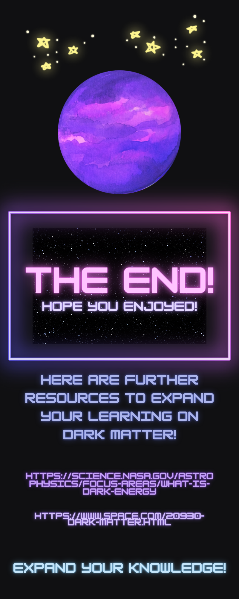 All About Dark Matter Infographic | Devpost