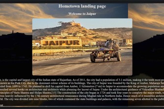 Hometown landing page | Devpost