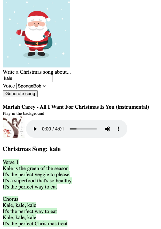 AI Christmas Songs | Devpost