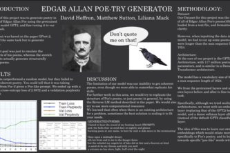 Edgar Allan Poe-try Generation | Devpost