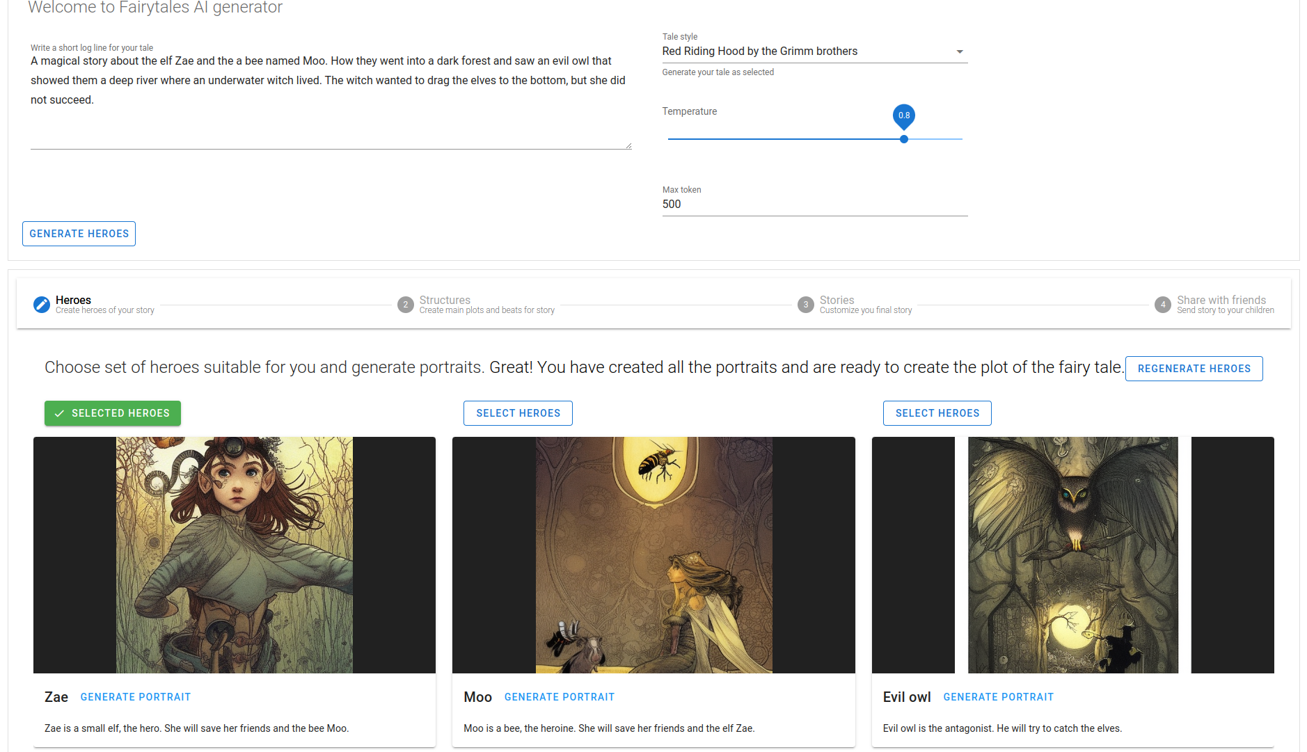 F[ai]ry tales | Devpost