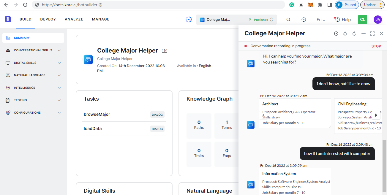 College Major Helper | Devpost