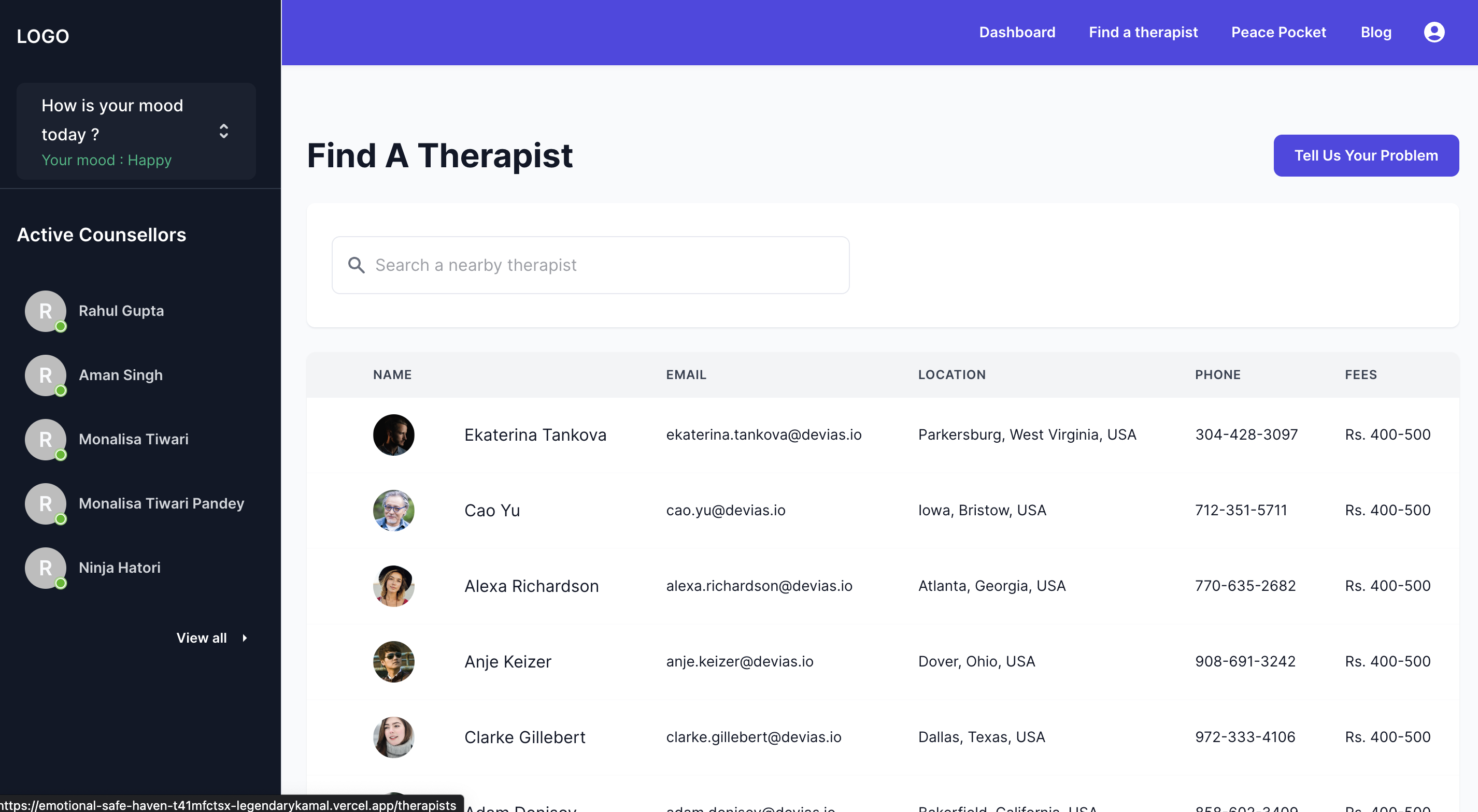 Emotional Safe Haven | Devpost