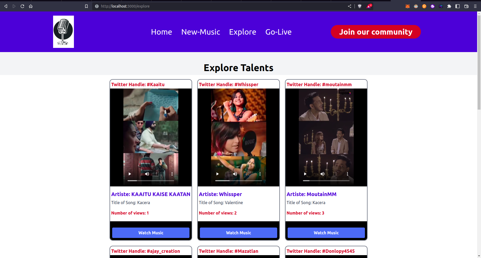 Talent Musica | Devpost