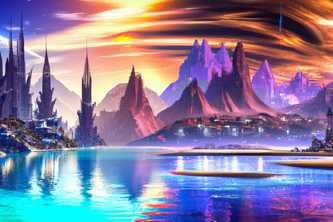Futuristic Alien Planet AI Art Fusion | Devpost