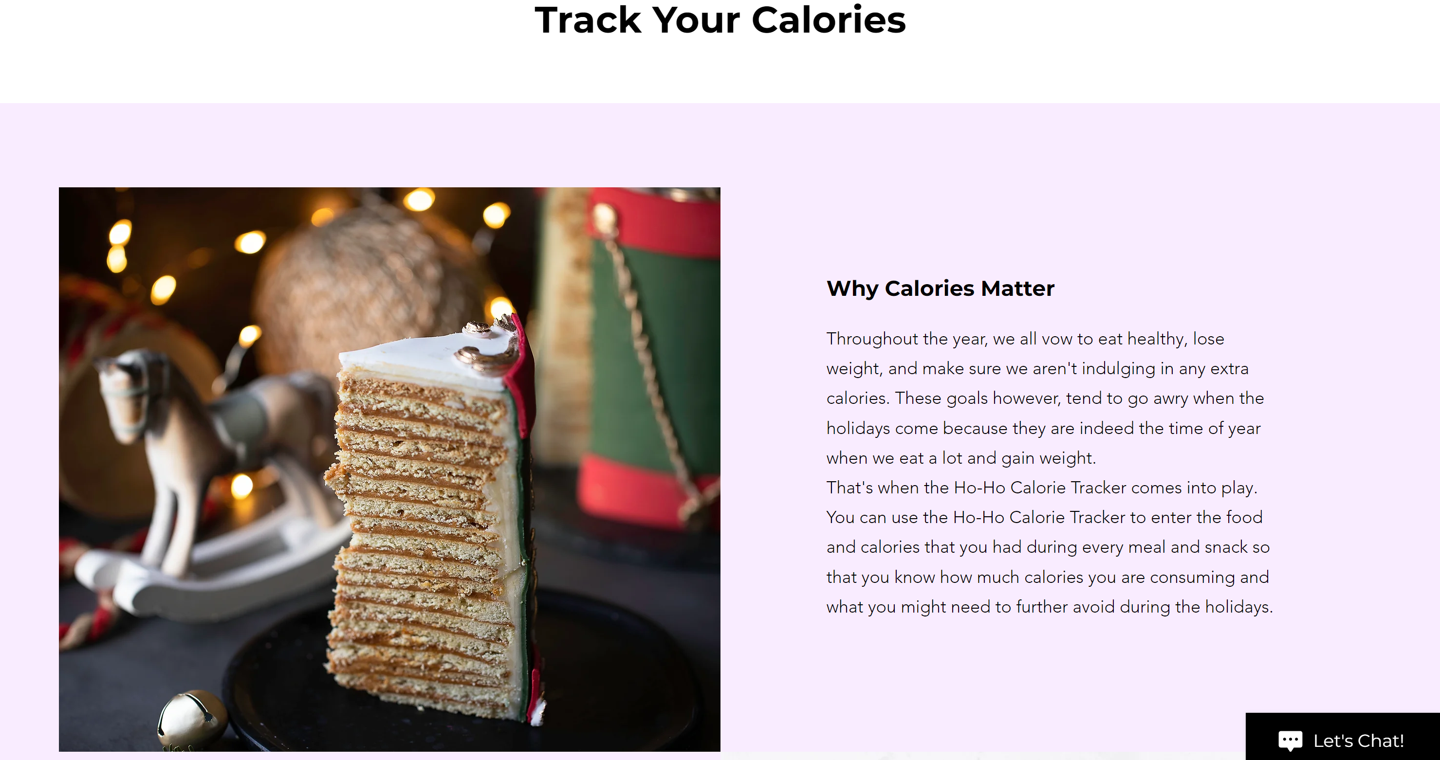 Ho-Ho-Calorie Tracker | Devpost