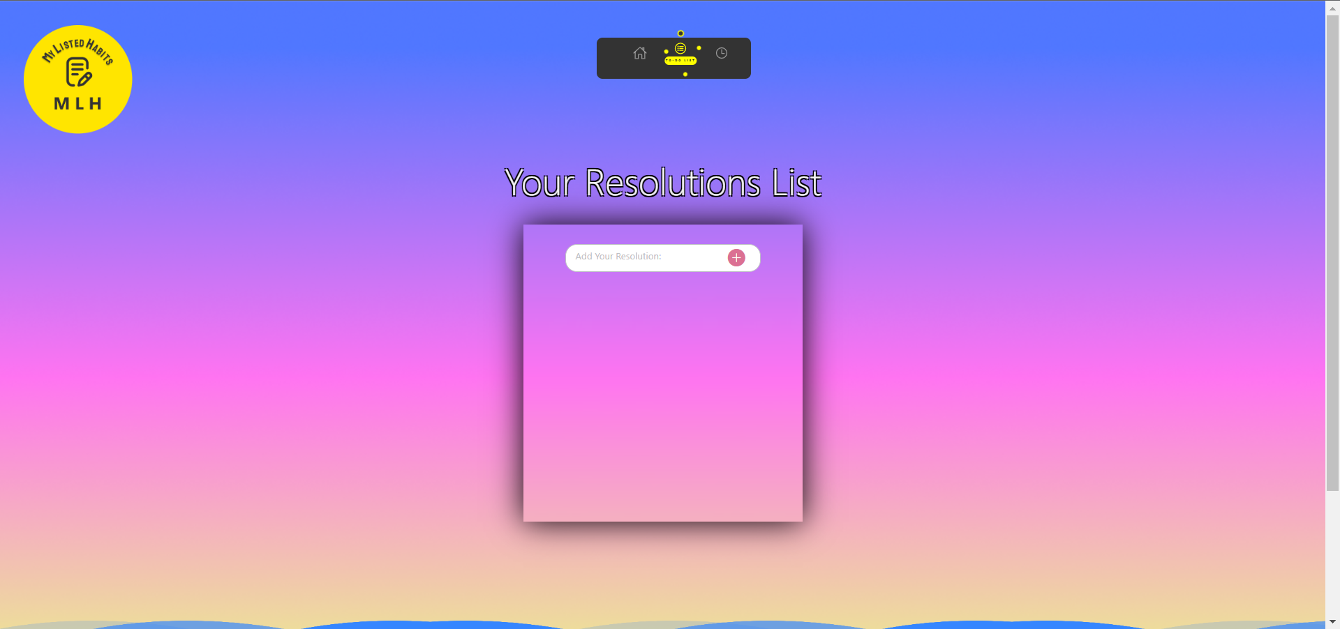 My Listed Habits(MLH) | Devpost