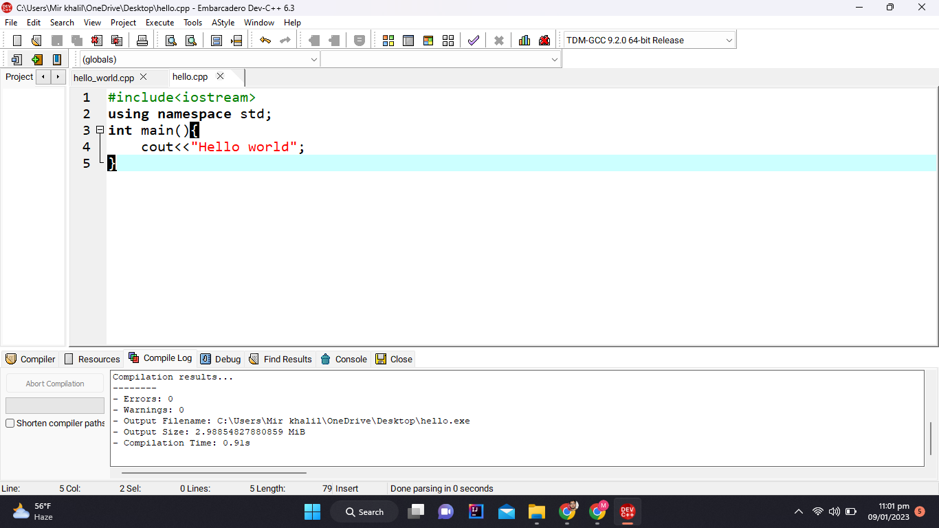 Hello World Project Devpost