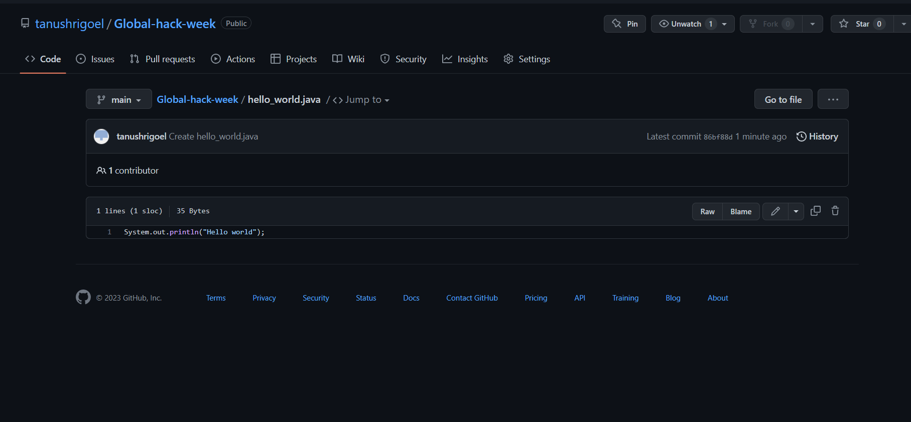 Hello world | Devpost