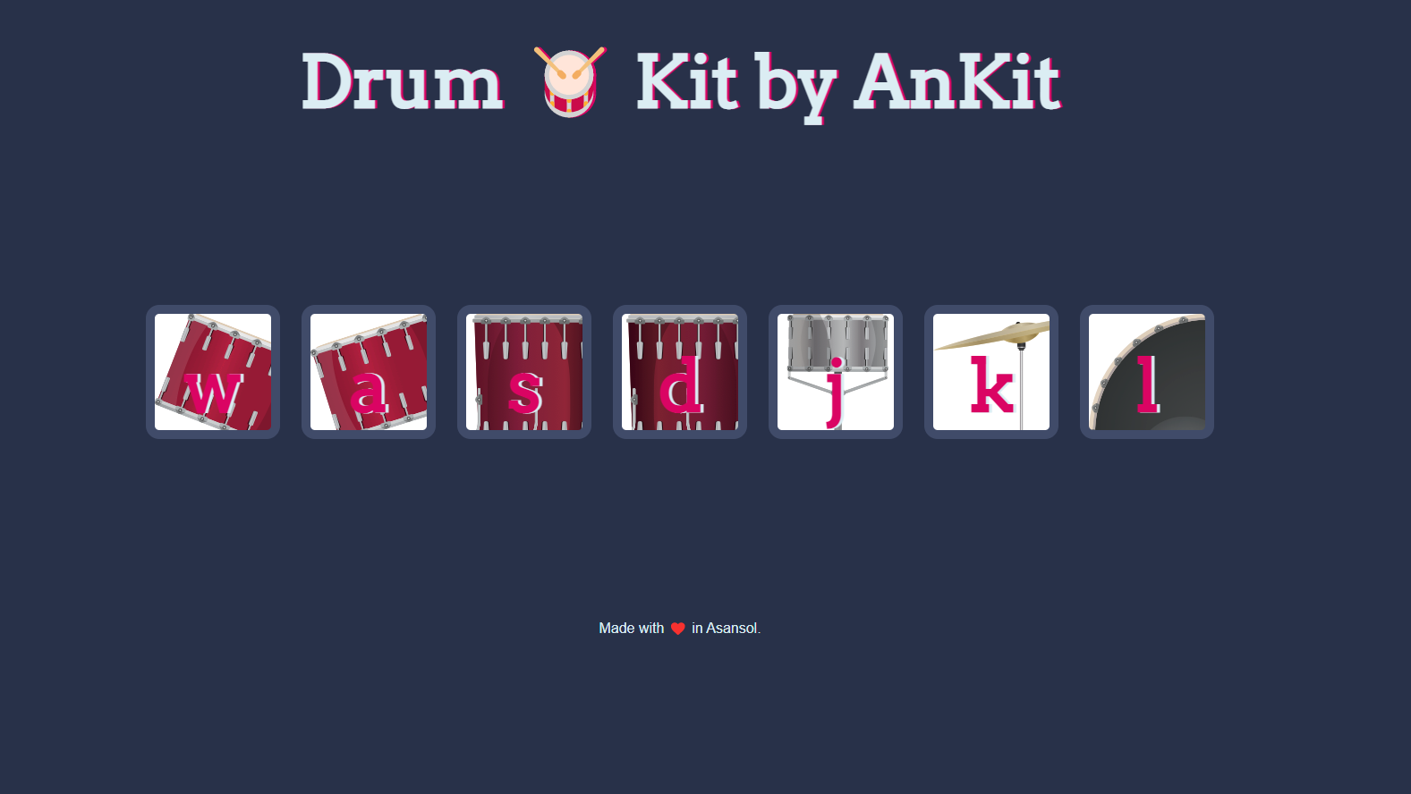 Drum Kit Game Using Javascript Devpost