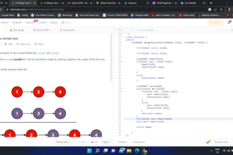 Merge two sorted list | Devpost