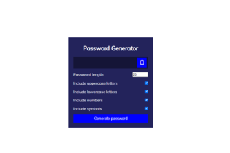 Build a Password Generator | Devpost