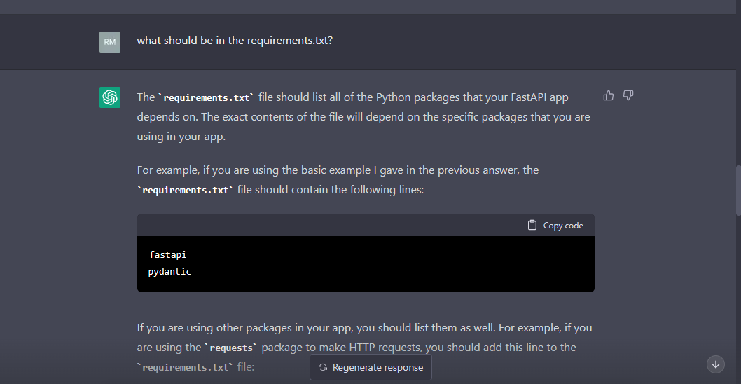 ChatGPT-generated-FastAPI-app | Devpost