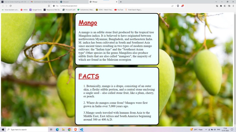 mango the fav fruit | Devpost