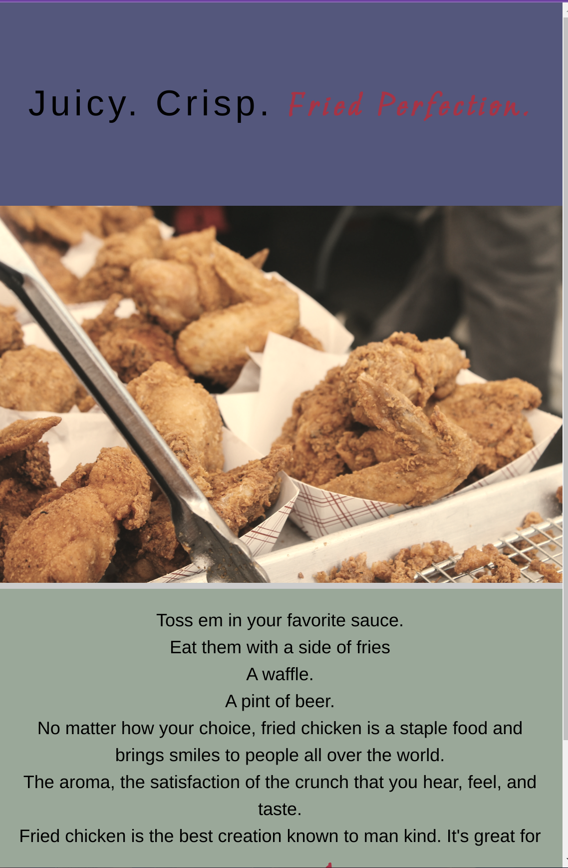 About chicken | Devpost