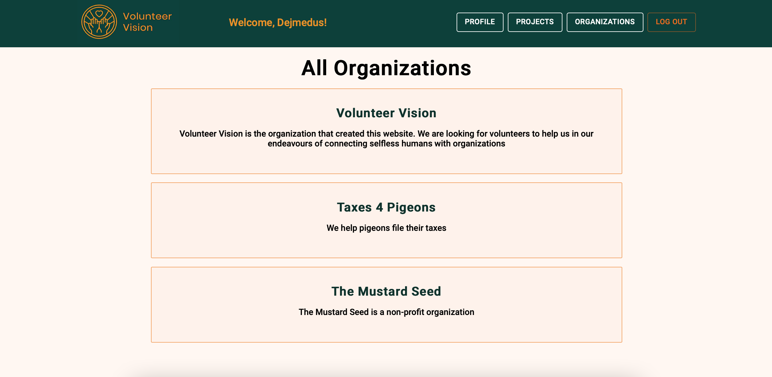 Volunteer Vision | Devpost