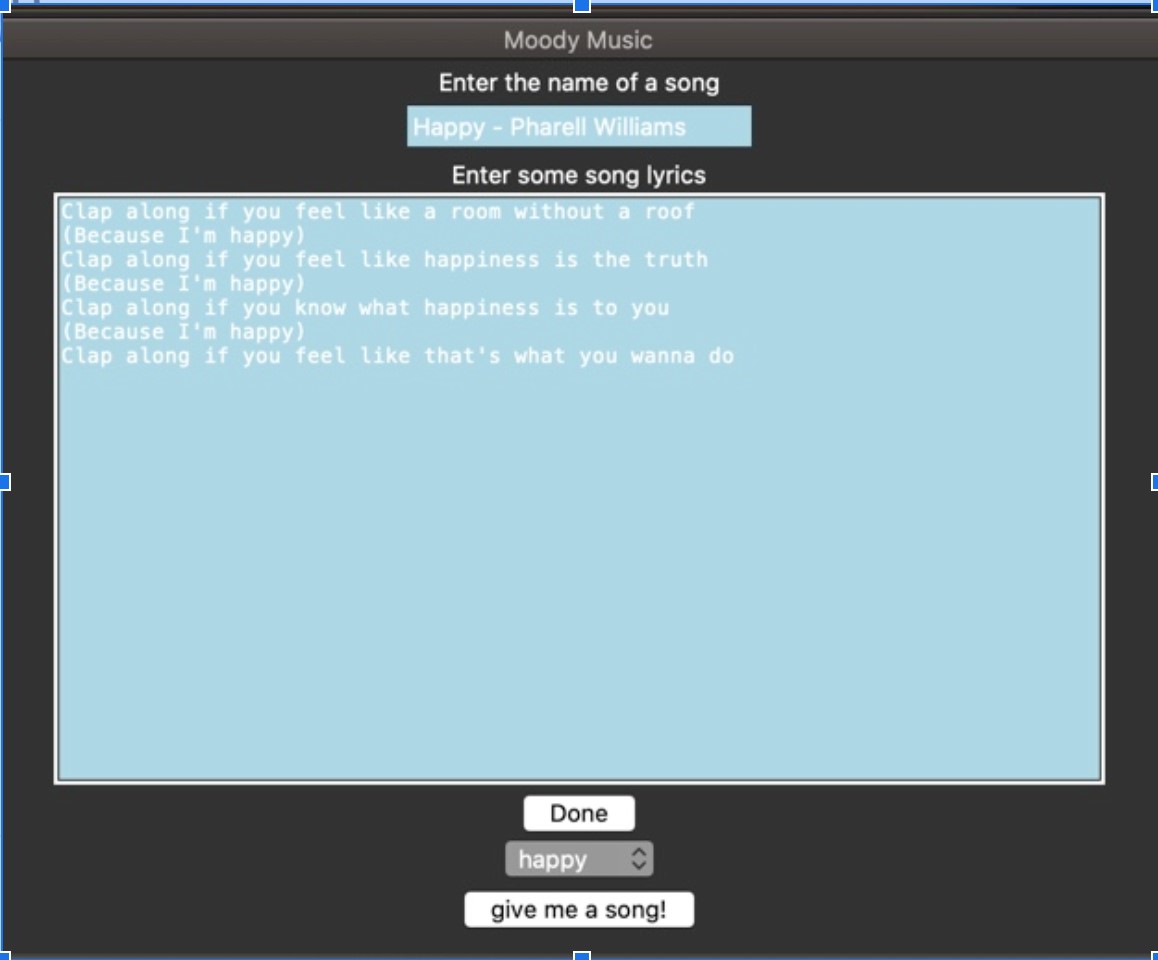 Moody Music | Devpost