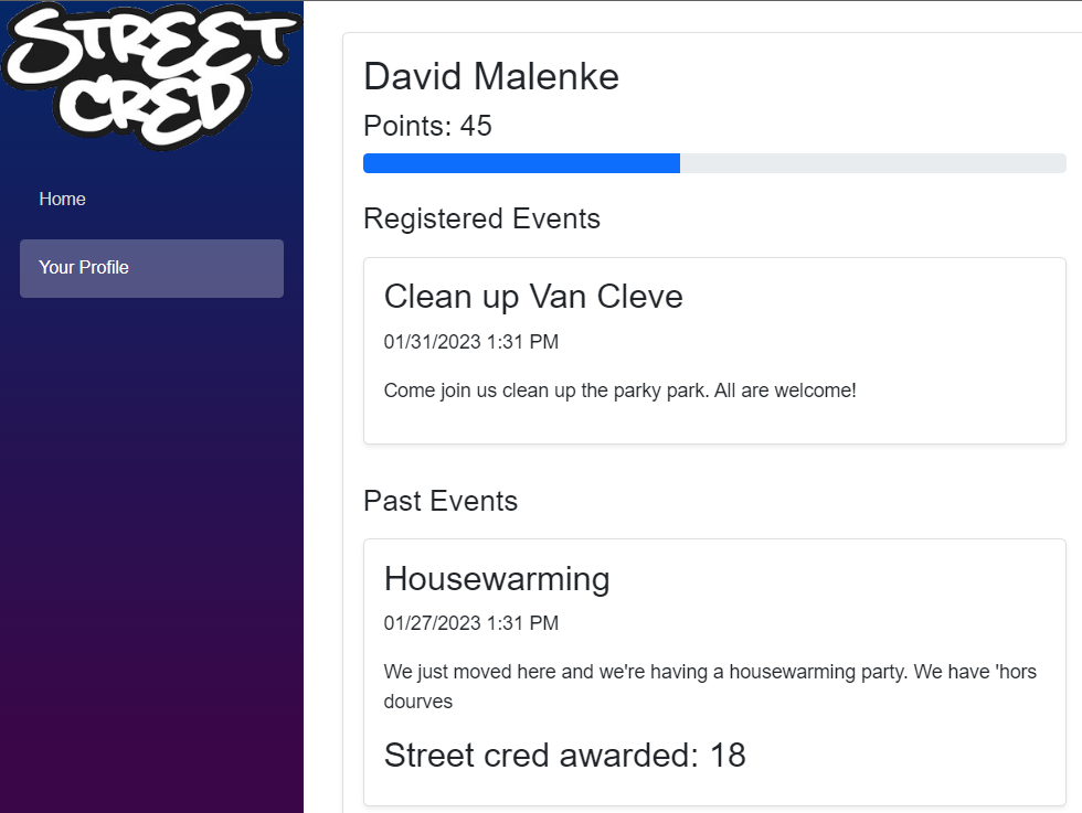 Street Cred | Devpost