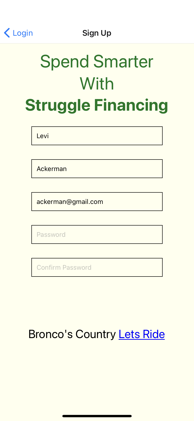 Struggle Finance | Devpost