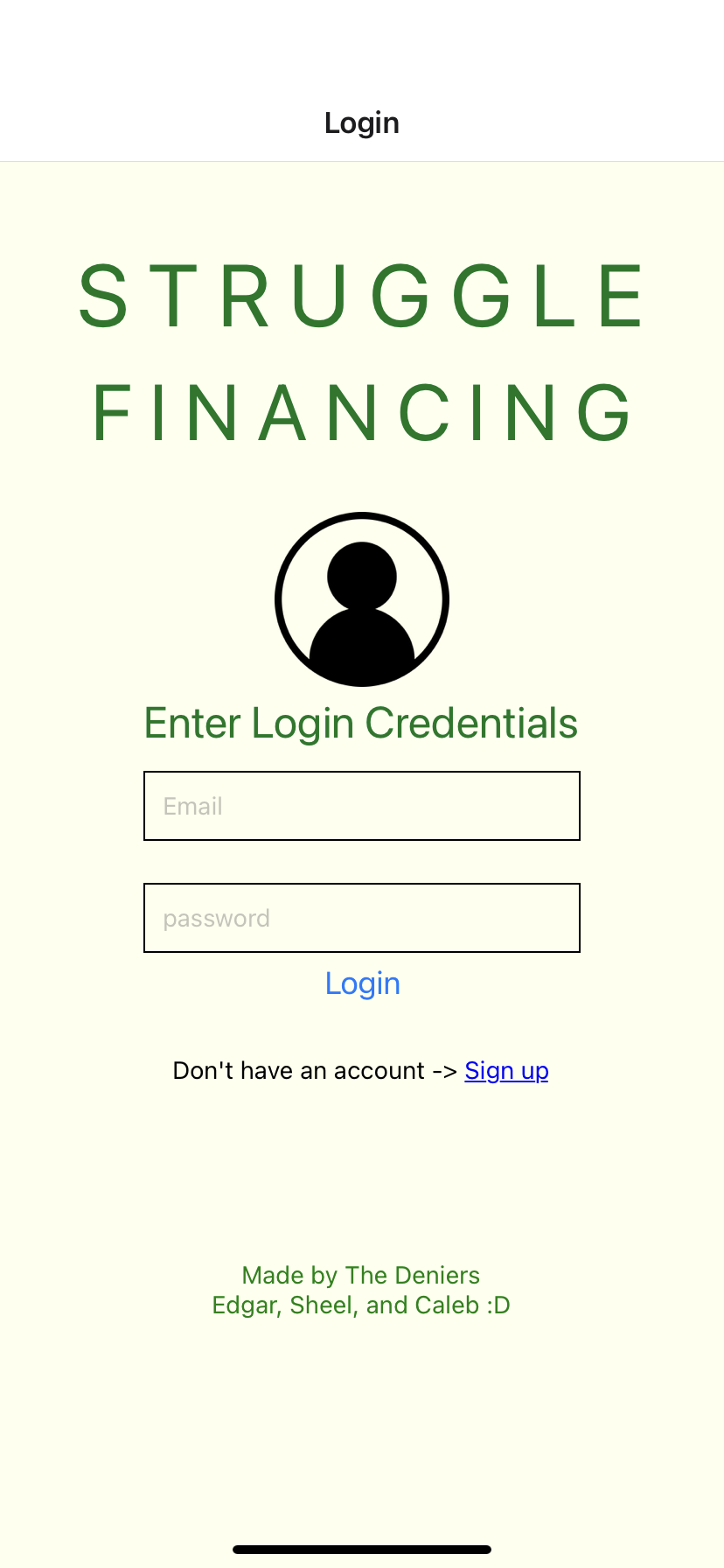 Struggle Finance | Devpost