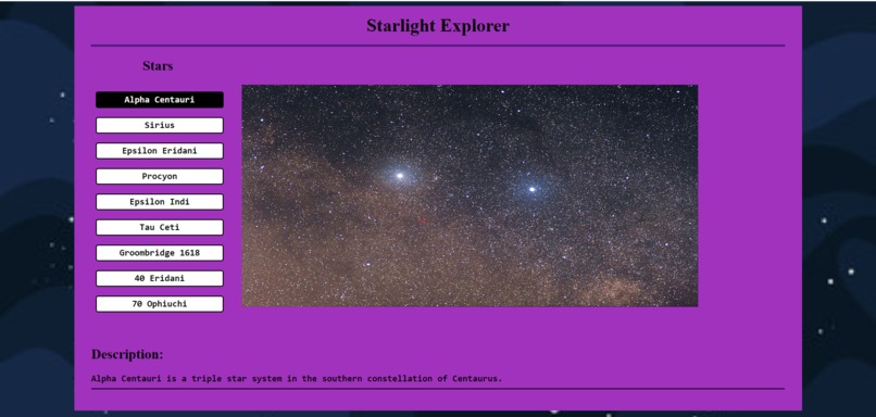 Starlight Explorer | Devpost