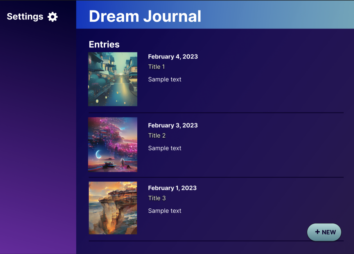 Dream Journal | Devpost