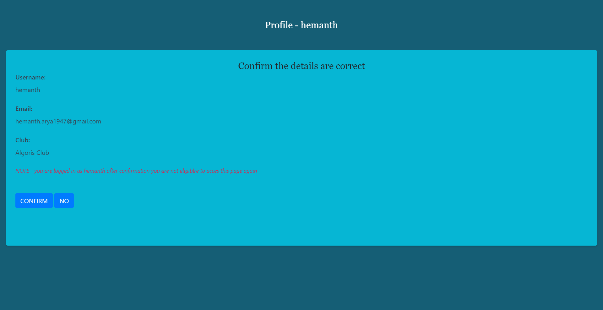 college club membership management | Devpost