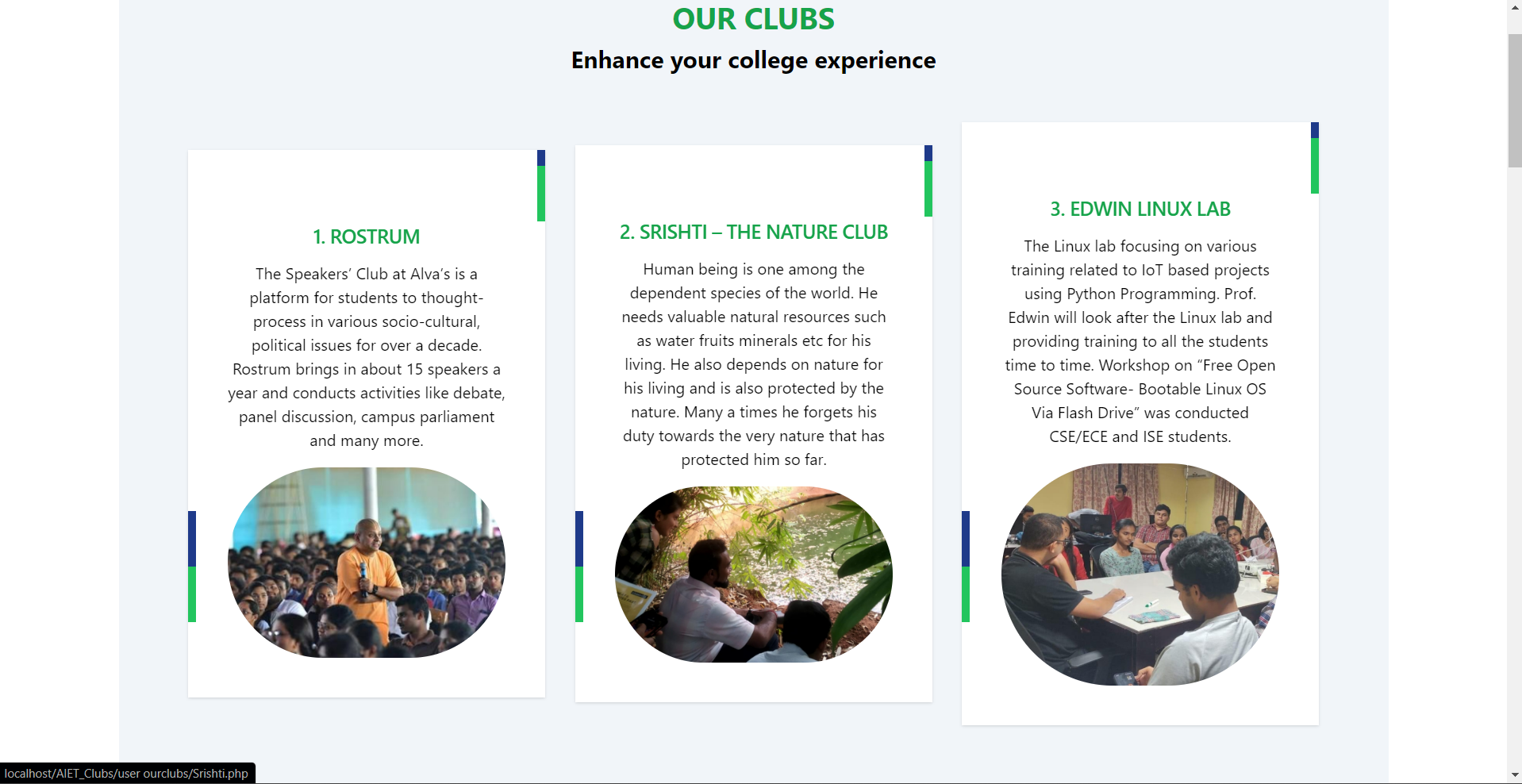 college club membership management | Devpost