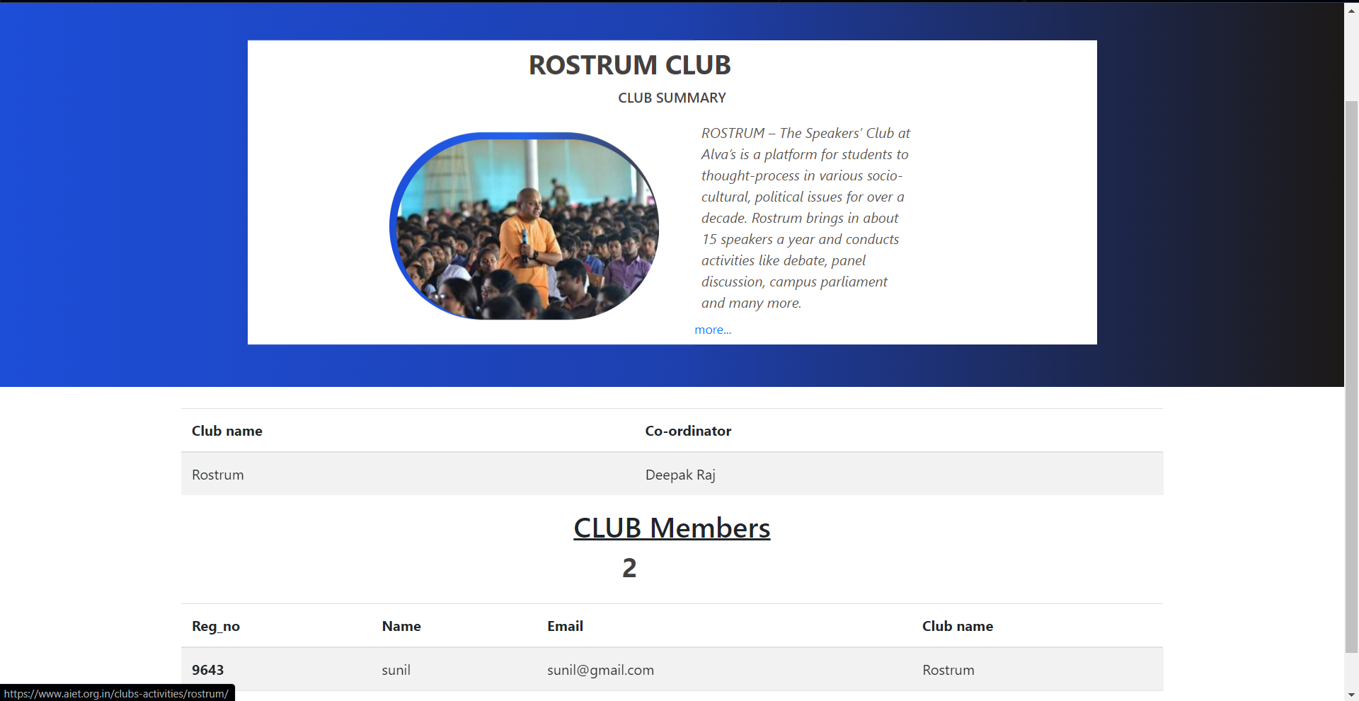 GitHub - jayasuryard31/College-club-membership-management-system: The Club Membership Management ...