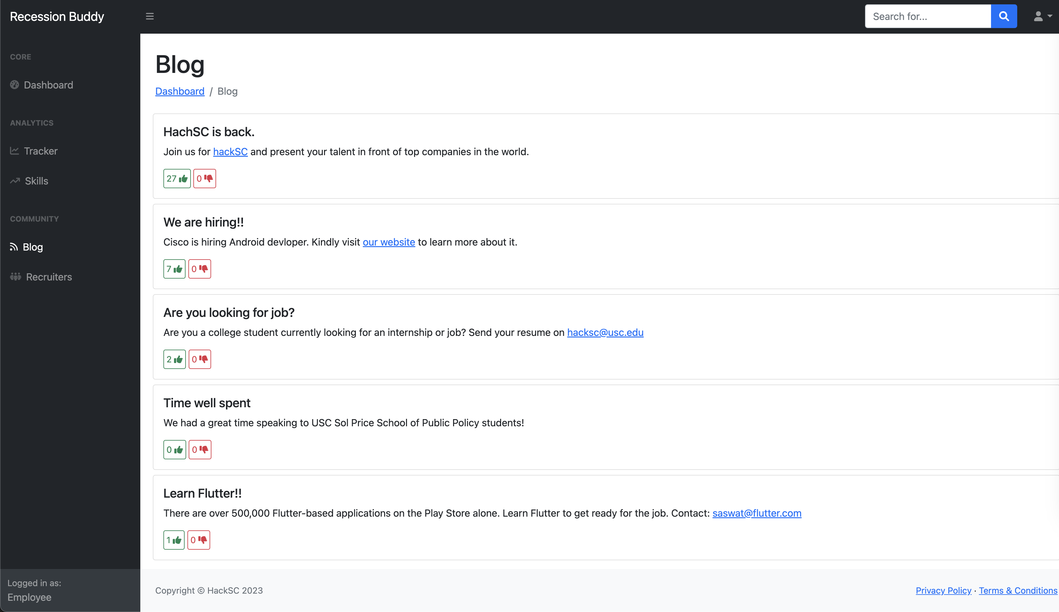 Recession Buddy | Devpost